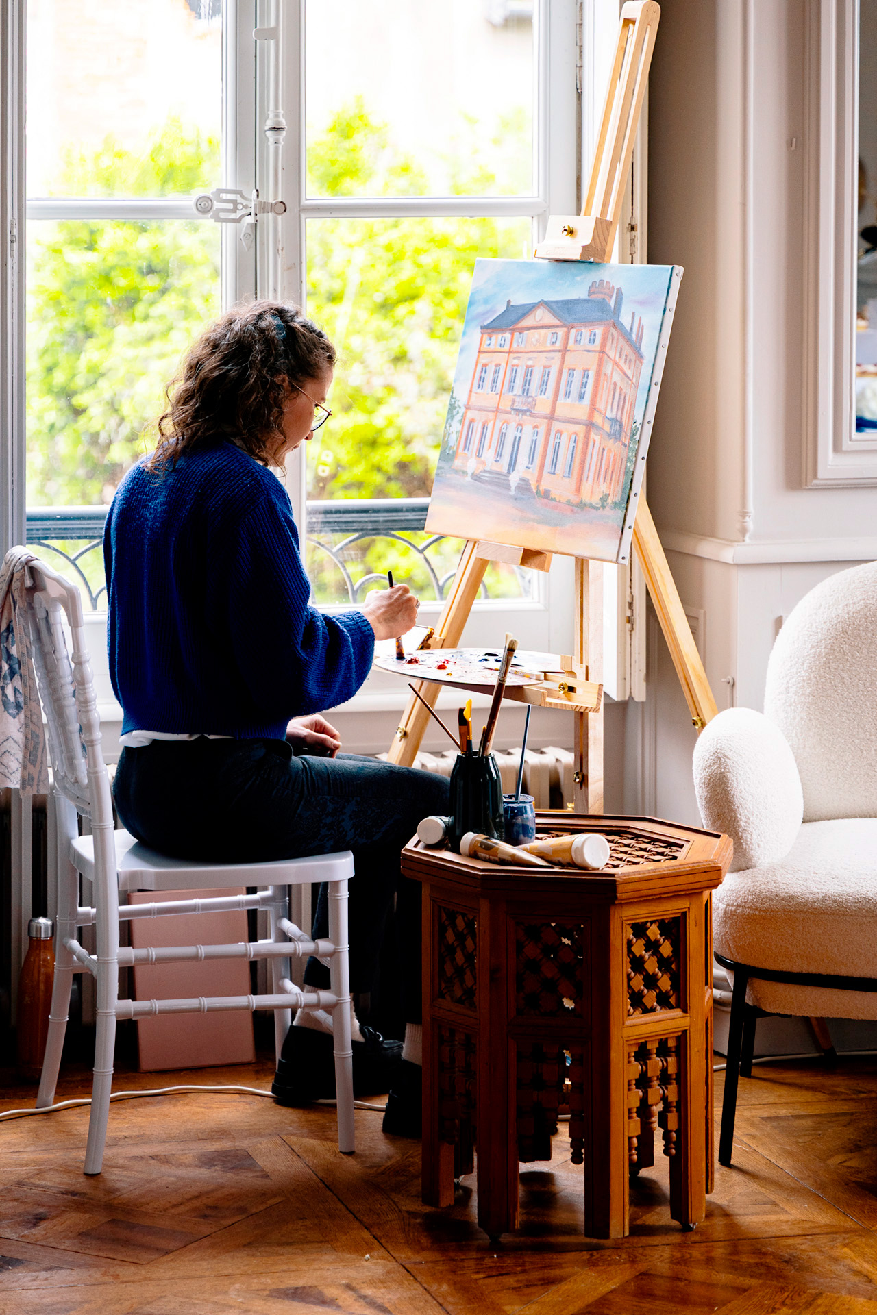 Live painting sur toile – Julia Even