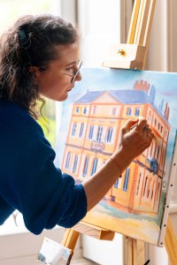 Live painting sur toile – Julia Even